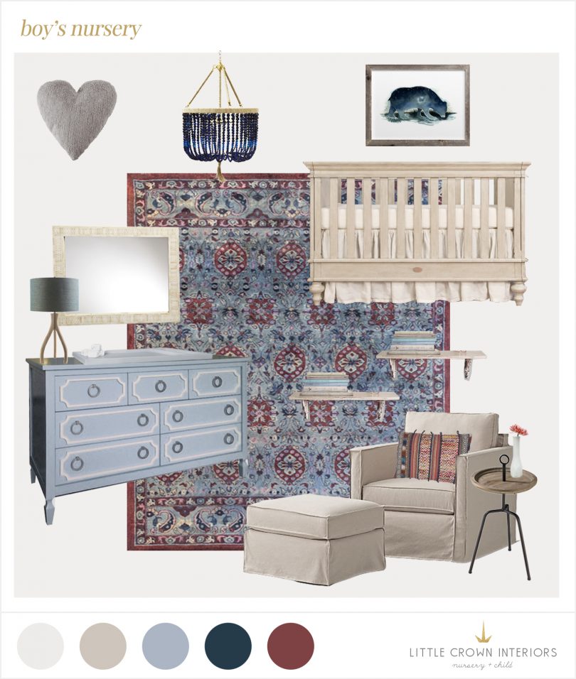 boy-nursery-edesign - Little Crown Interiors