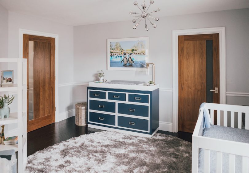 Design Reveal: A Modern Boy's Navy Nursery in Los Angeles - Little ...