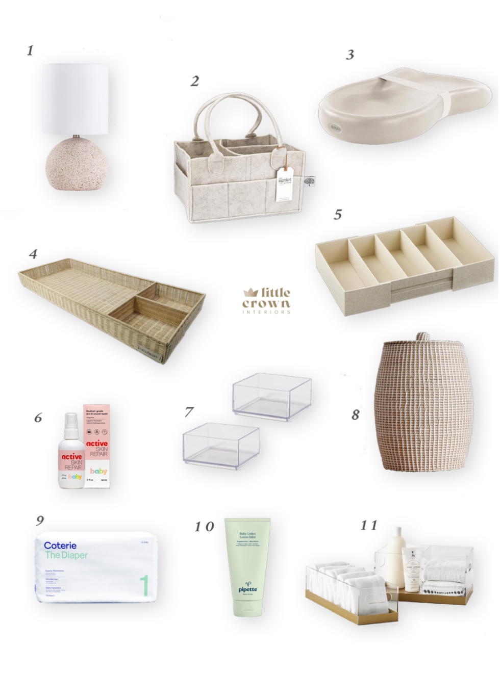 Our Favorite Accessories to Organize Your Changing Table - Little Crown ...