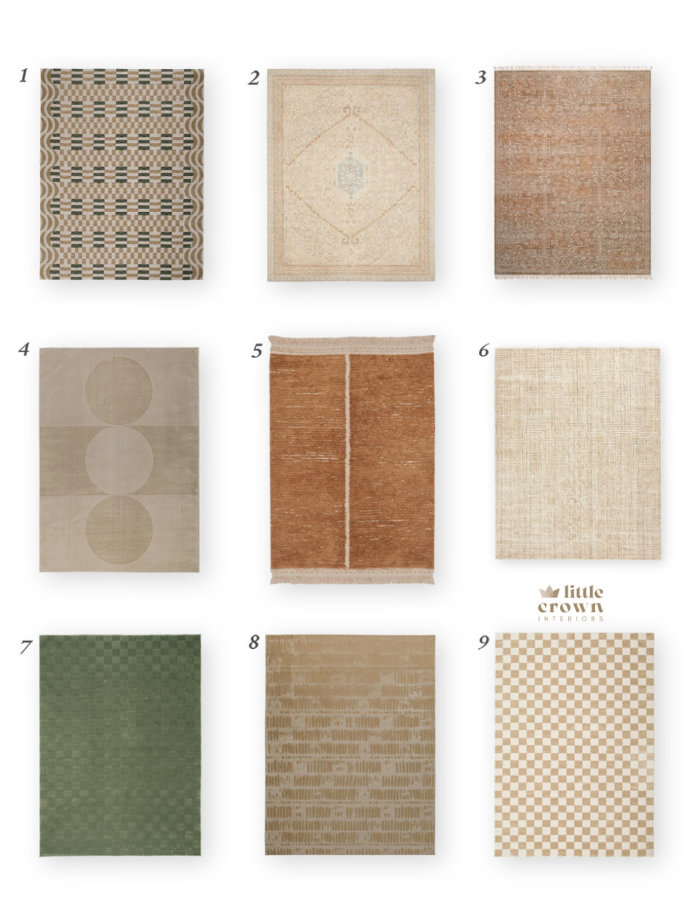 Gorgeous and Versatile Warm Earth Tone Nursery Rugs - Little Crown ...