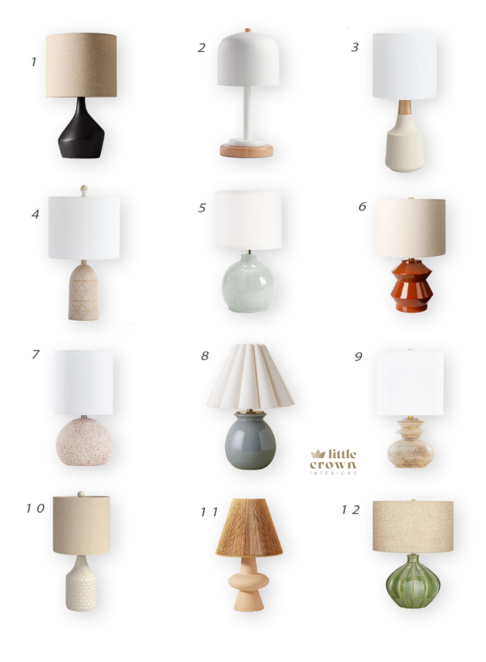 My Favorite Small Nursery Lamps Under 20 Inches - Little Crown Interiors